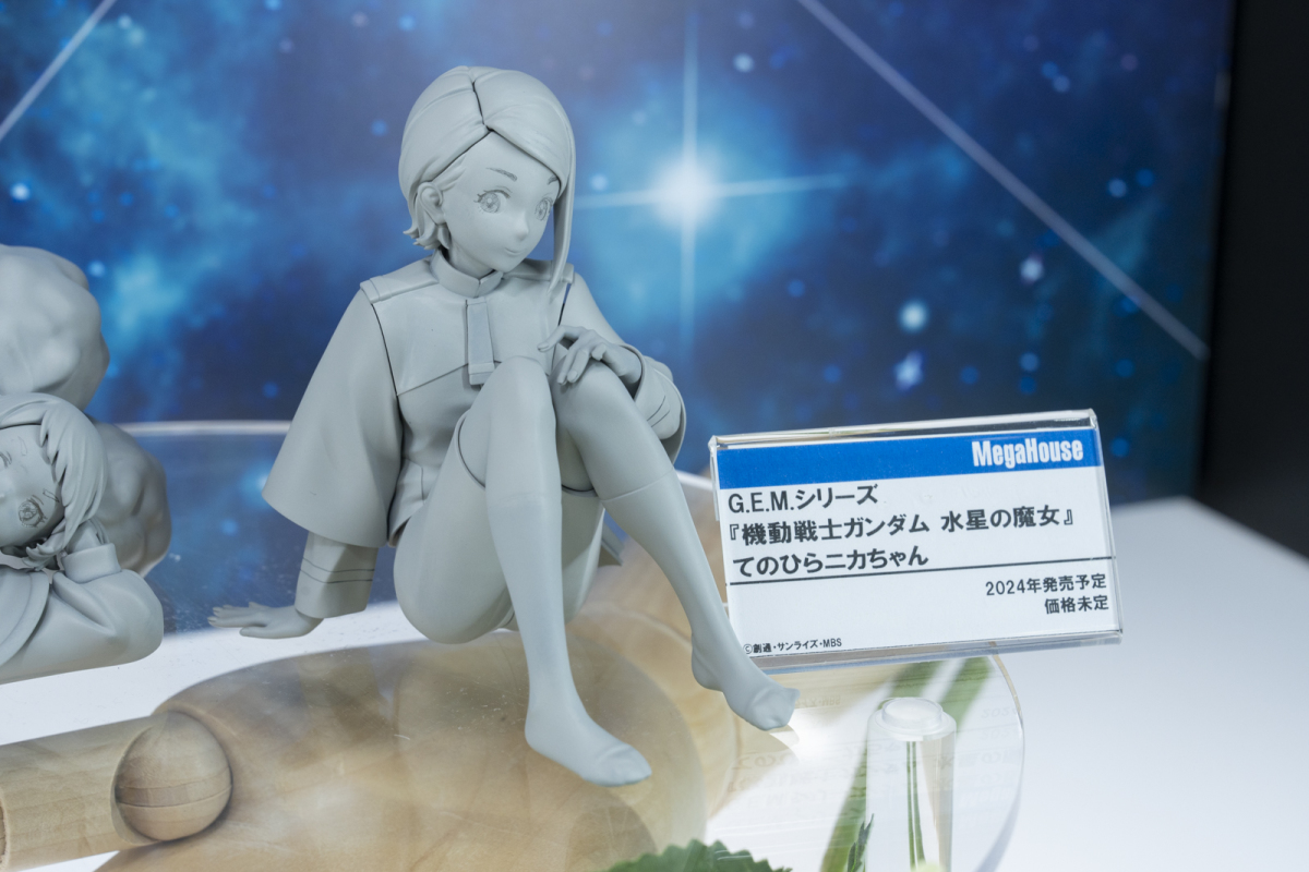 MEGAHOUSE 展出《机动战士高达 水星的魔女》苏莱塔、雀丘... 等多位角色新作模型！